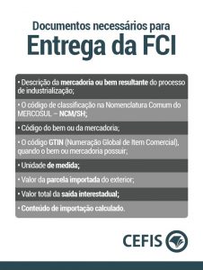 FCI: Ficha de Conteúdo de Importação – Conteúdo Contábil, Fiscal e ...